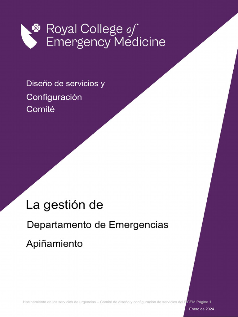 RCEM Crowding Guidance Jan 2024 Final 2 | PDF | Departamento de ...