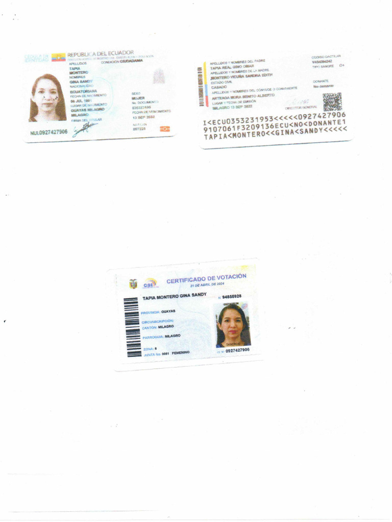 Cã - Dula y Certificado de Votaciã - N20240815 - 11420214 | PDF