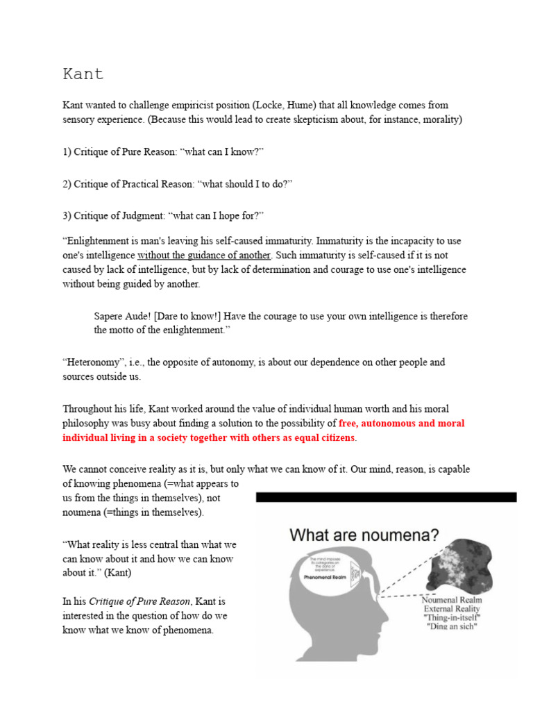 Kant Hegel Marx | PDF | A Priori And A Posteriori | Immanuel Kant