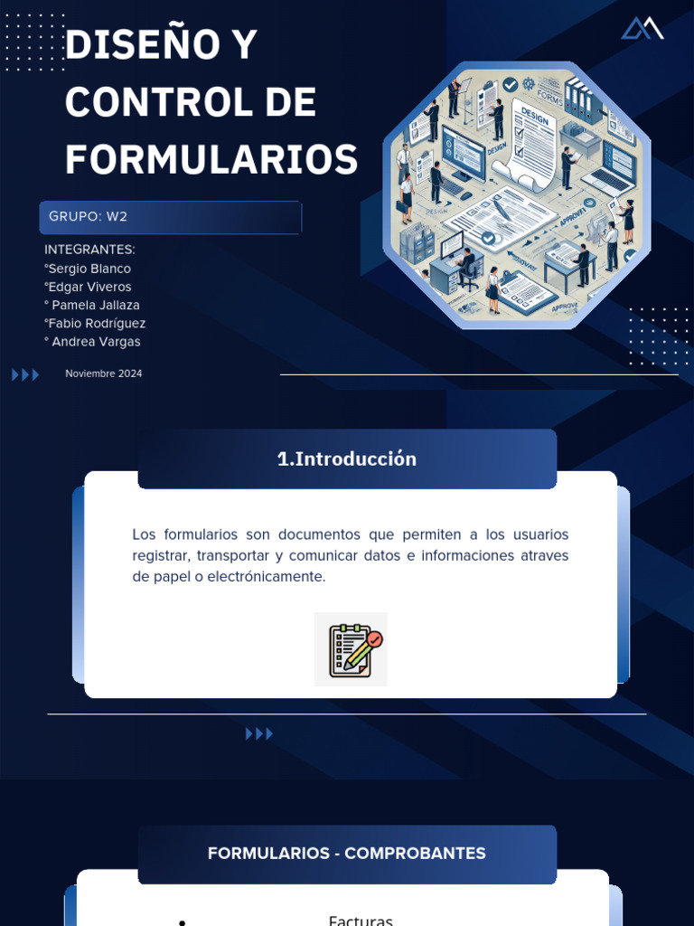 Diseño y Control de Formularios Grupo W2 | PDF | Archivo de computadora | Información
