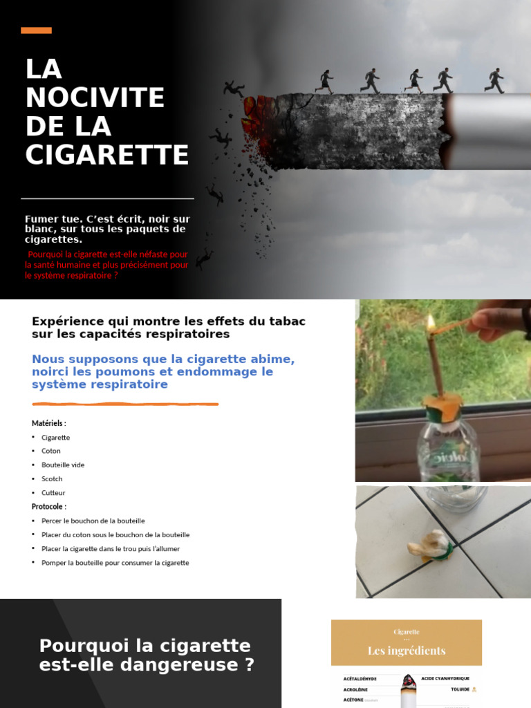 La Nocivite de La Cigarette | PDF