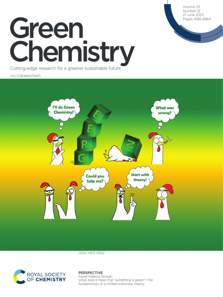 Unified Greenness Theory in Chemistry | PDF | Green Chemistry | Chemistry