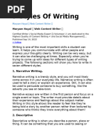 60 Words to Describe Writing Styles | PDF | Writing | Human Communication