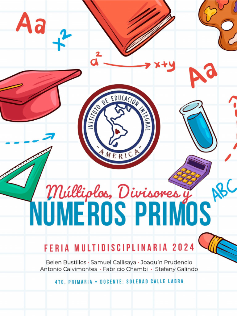 Feria Multidisciplinaria de Matemáticas 4to Primaria | PDF | Número ...