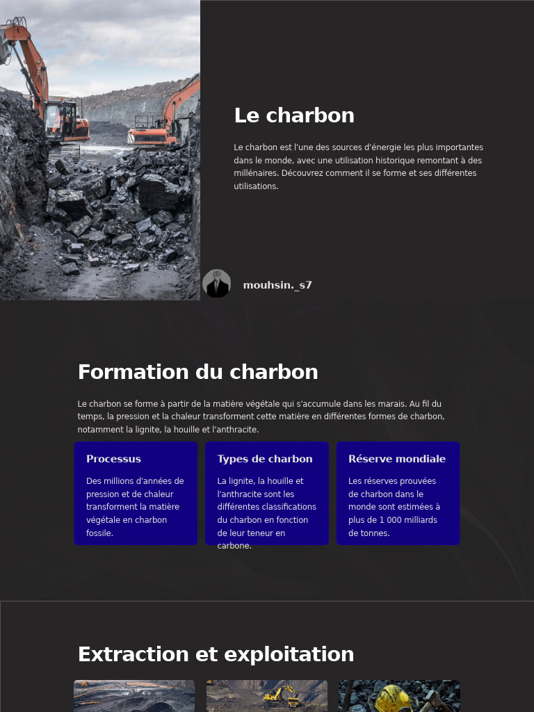 Le Charbon | PDF | Charbon | Énergie durable