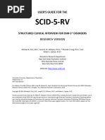 1-SCID-5-RV - Score - Sheet - (V1.0.0) 2-13-15 | PDF | Diagnostic And ...