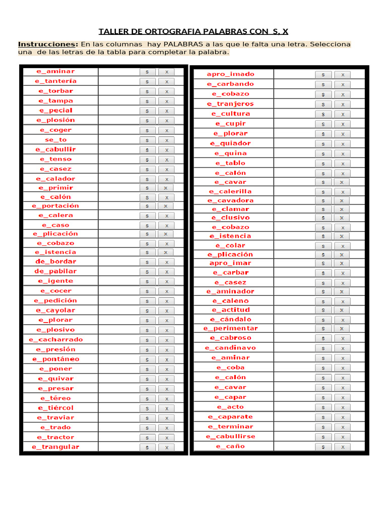 Taller - 12 - de Ortografia Palabras Con G, J | PDF