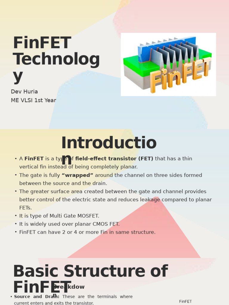 FinFET Technology and Fabrication Overview | PDF | Field Effect ...