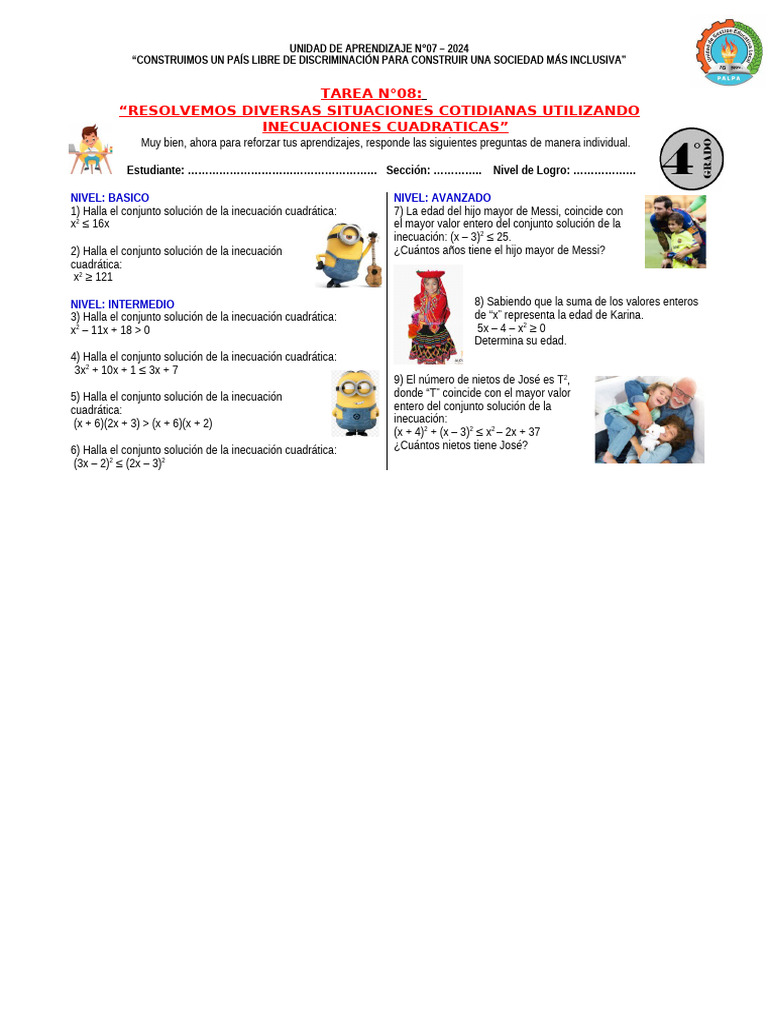 Tarea 8-4to-Ua7-2024 | PDF