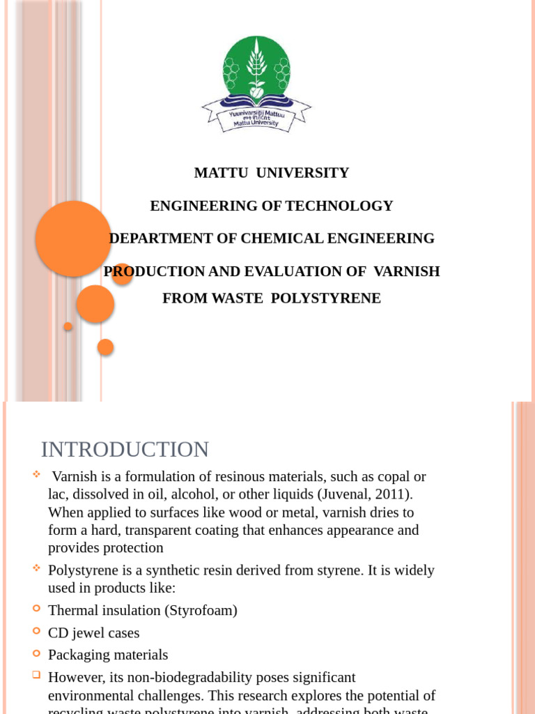 Presentation 3 | PDF | Varnish | Polystyrene