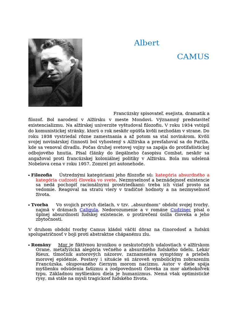Albert Camus | PDF