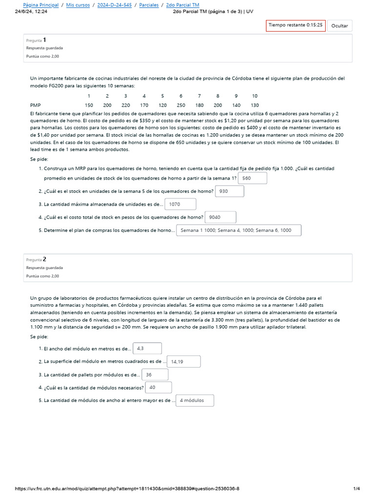 Parcial COLOR | PDF | Transporte | Logística