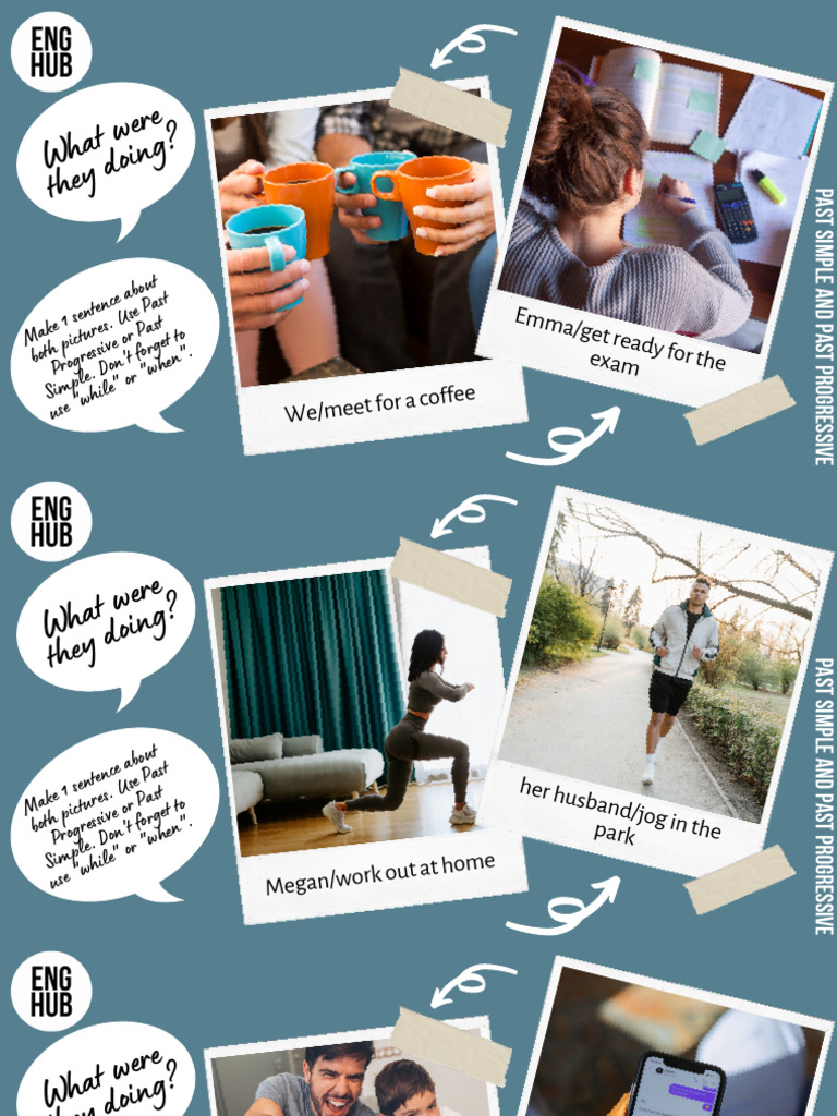 A2 Past Progressive Practice | PDF