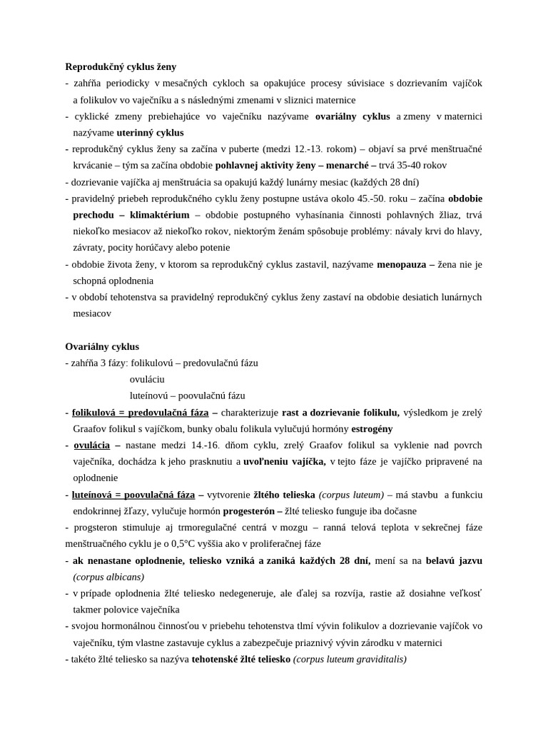 3R - Reprodukčný Cyklus | PDF