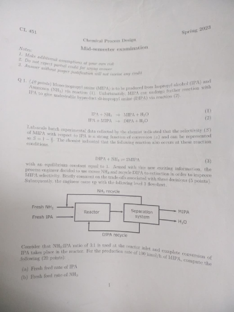 CL451 Midsem | PDF