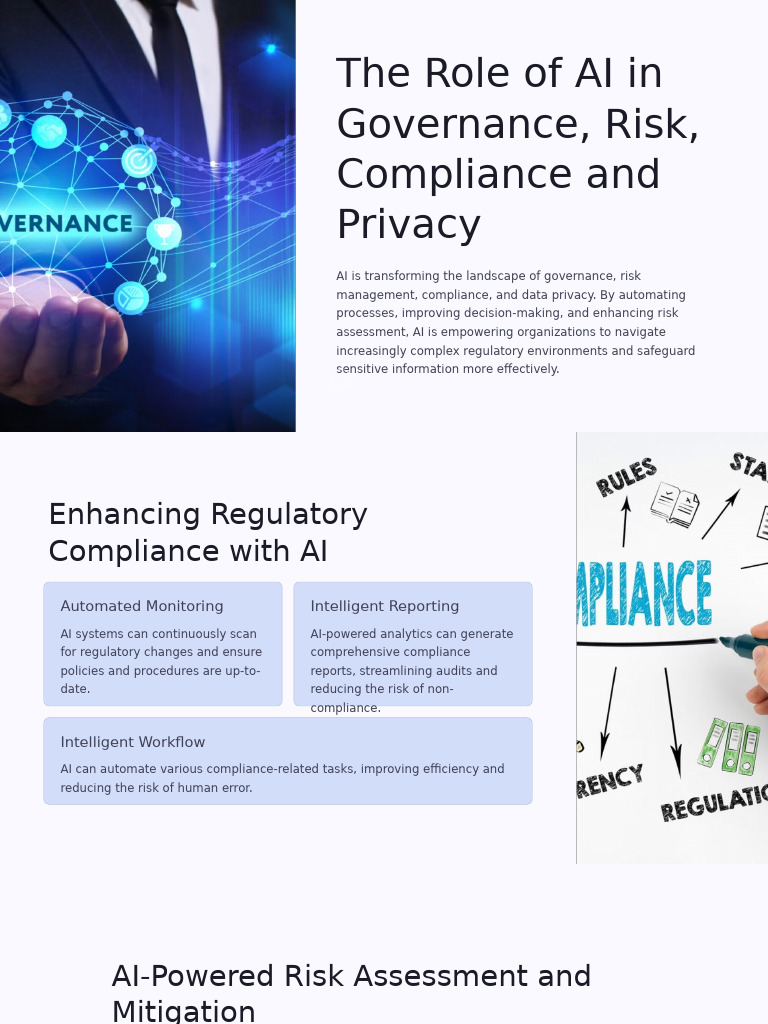 The Role of AI in Governance Risk Compliance and Privacy | PDF | Artificial Intelligence ...