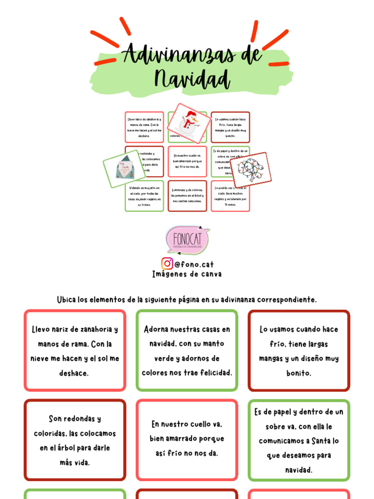 Adivinanzas de Navidad | PDF