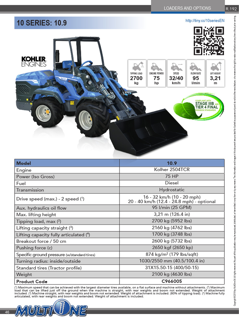 MultiOne 10.9 | PDF | Tractor | Truck