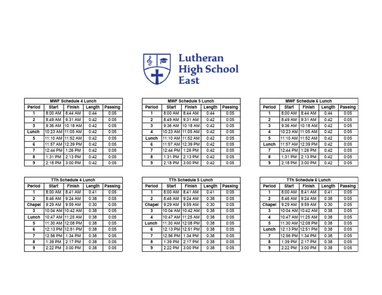 Bell Schedules 2024-25 | PDF