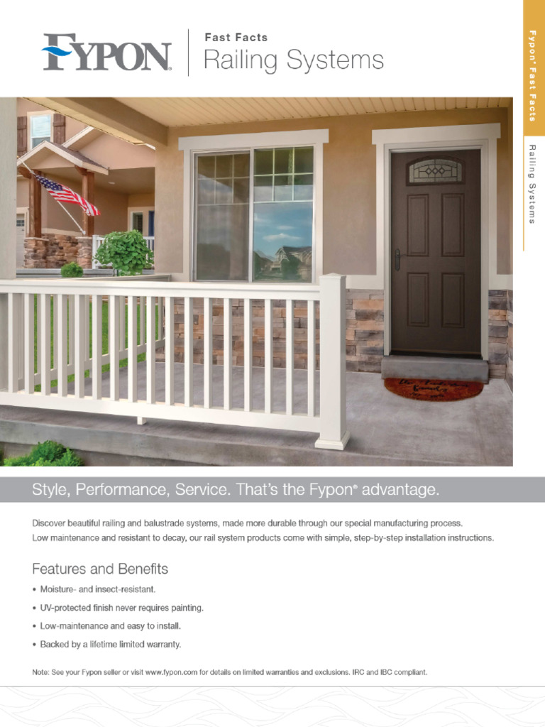 23 Fypon FastFacts QuickRail | PDF