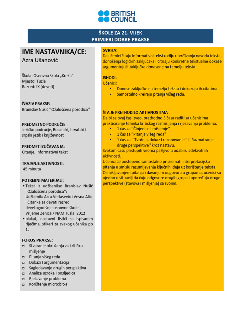 Nastavna-priprema-1 | PDF