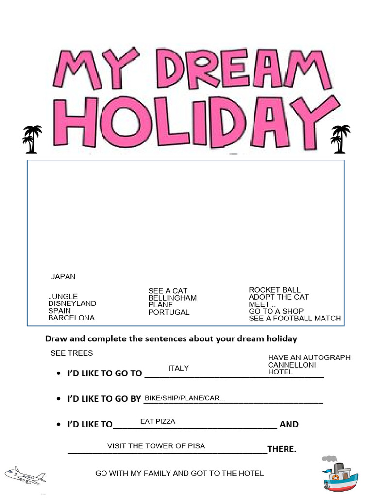 My Dream Holiday | PDF