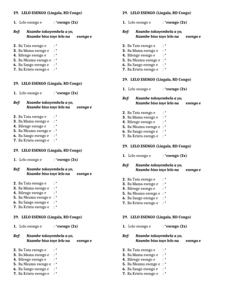 Ocer Song 2024 | PDF | Idiomas de África | Idiomas