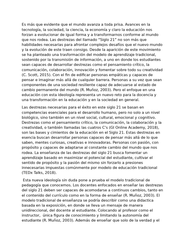 Destrezas S. 21 | PDF | Enseñando | Maestros