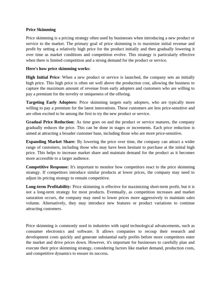 Different Pricing Strategies | PDF | Price Discrimination | Pricing