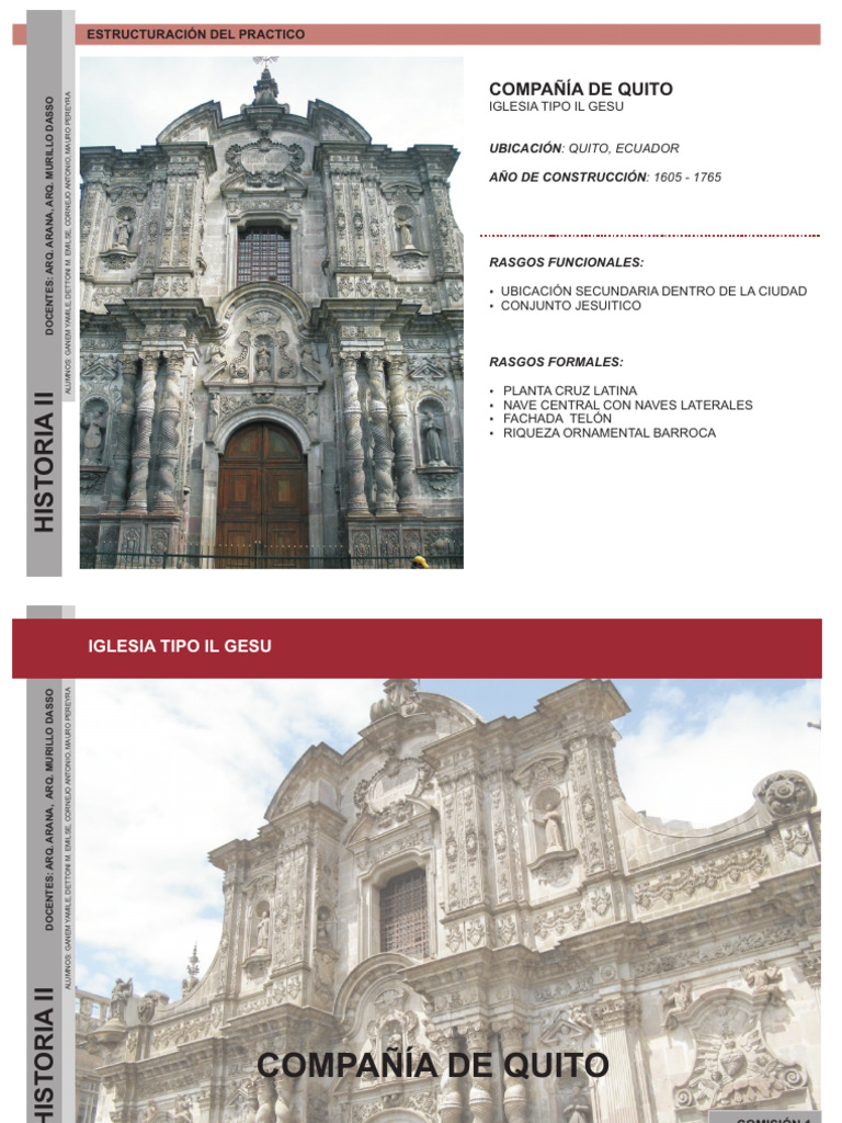 Compañia de Quito | PDF | Iglesia (edificio) | Barroco