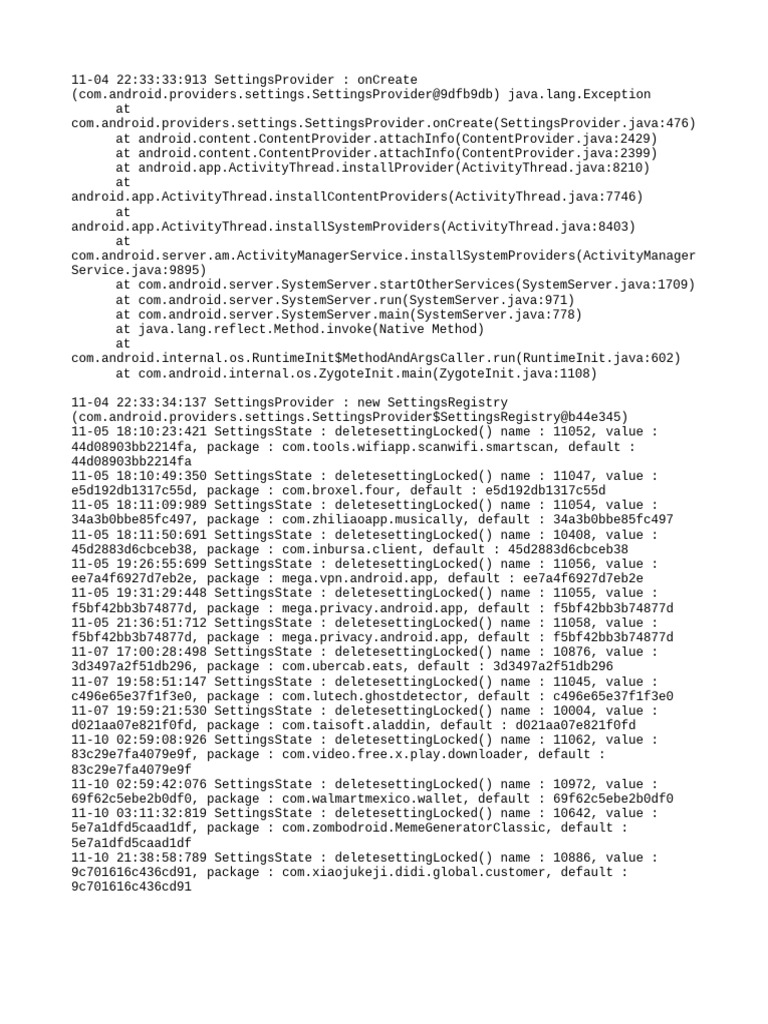 Settings Provider Pdf Software Programming Paradigms