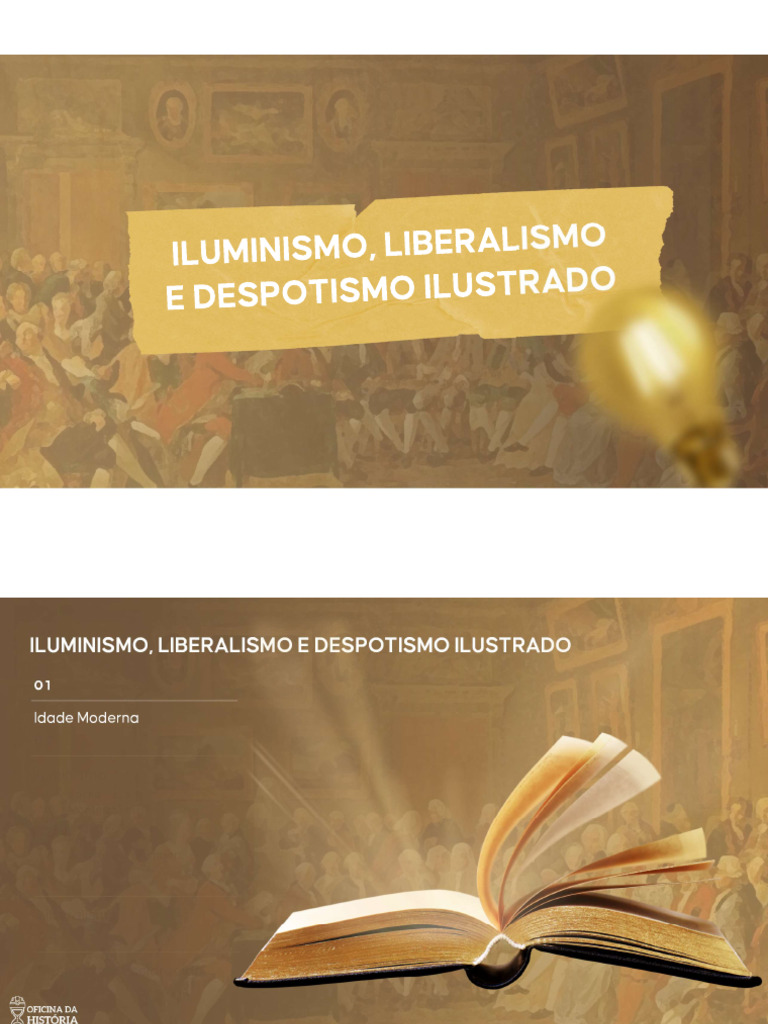 Iluminismo e Liberalismo - Aula | PDF | Iluminismo | Jean-Jacques Rousseau