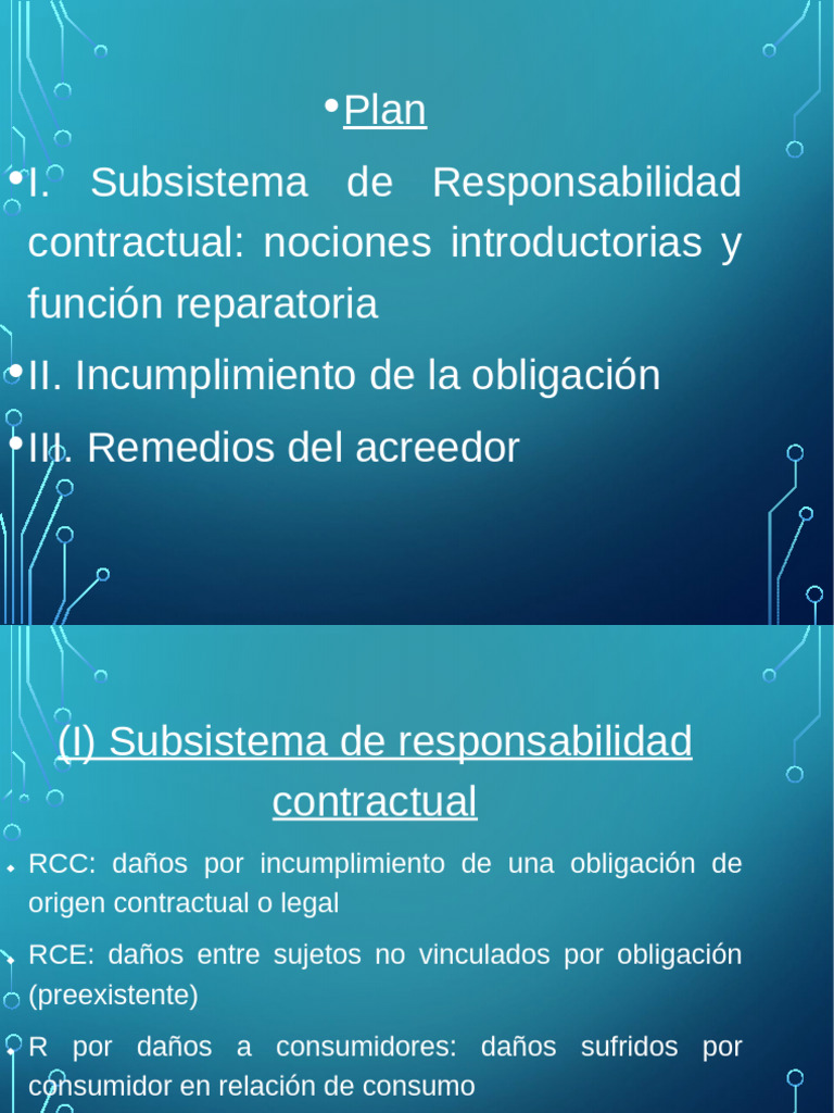 Responsabilidad Contractual Parte 1 | PDF | Daños y perjuicios ...