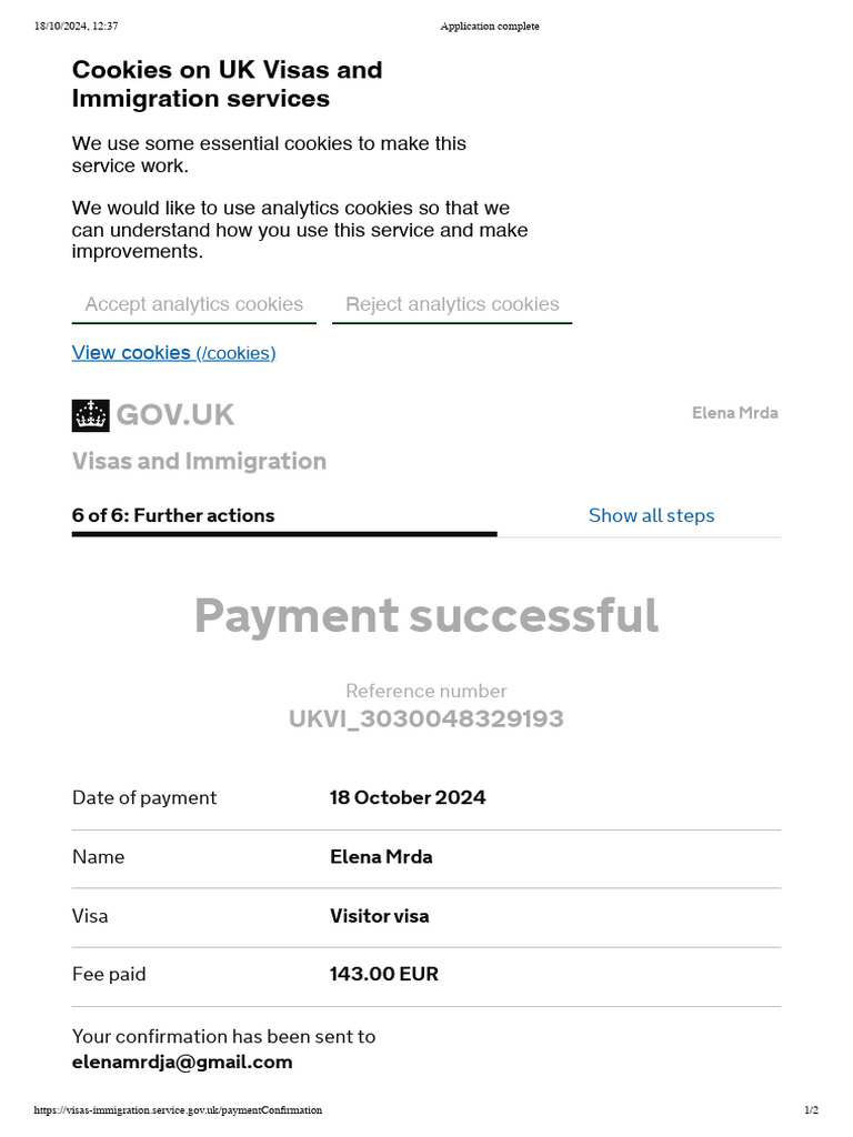 Application Complete | PDF