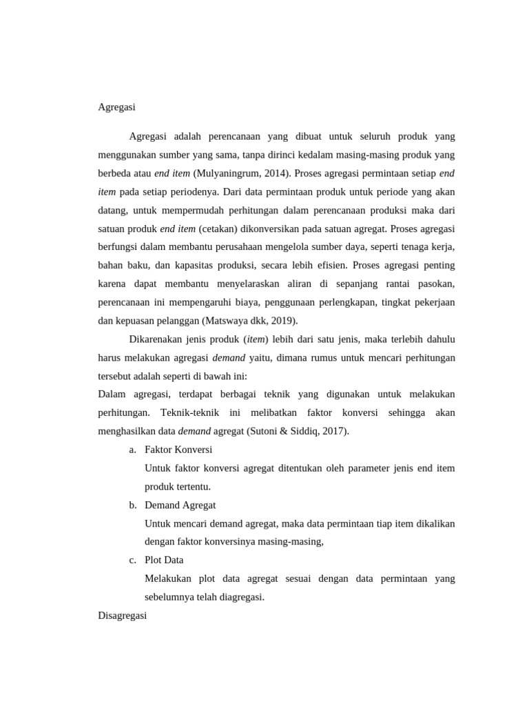Agregasi | PDF