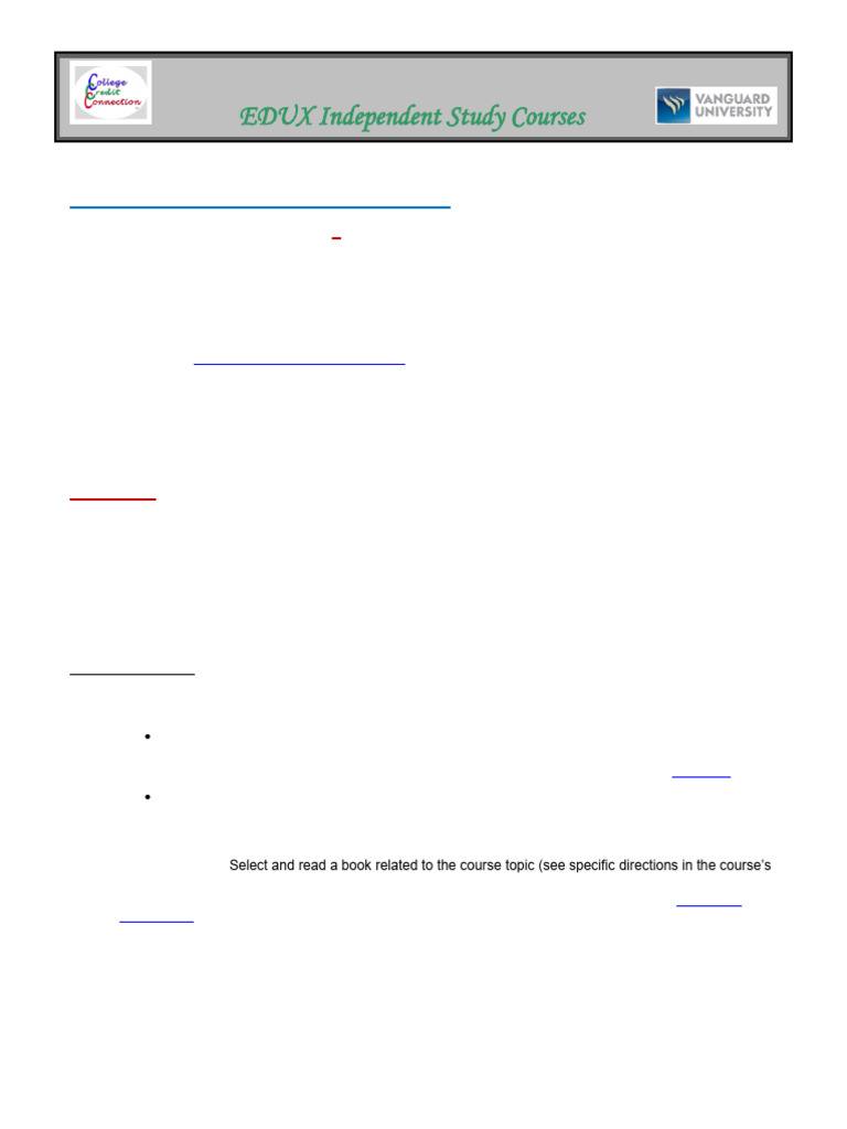Edux 7600-7799 - 0.indep. Studies Syllabus and Course Instructions (11-17) | PDF | Books ...