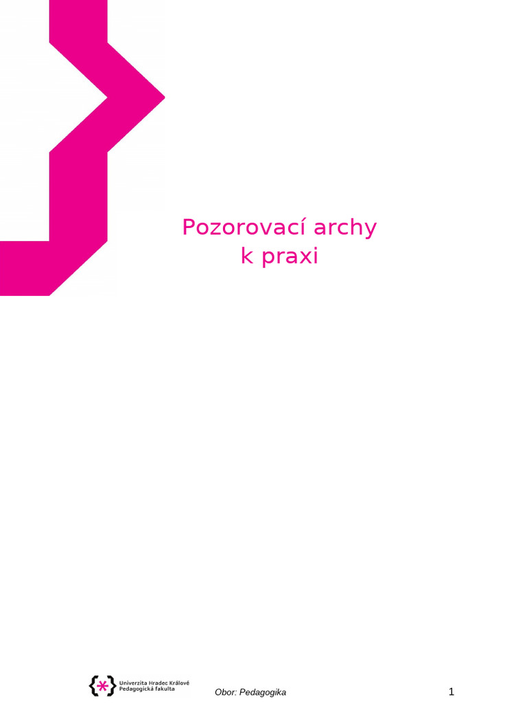 Pozorovací Archy - Praktikum | PDF