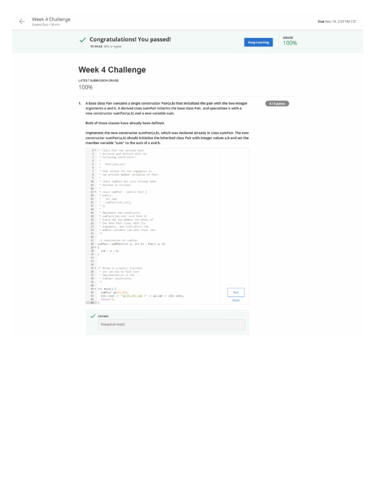 Week - 4 - Challenge - and - Reference Solution | PDF