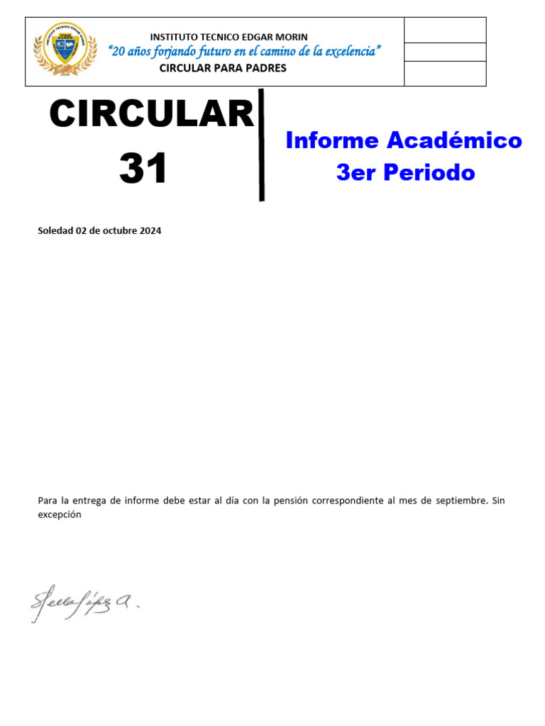 Circular 31 | PDF