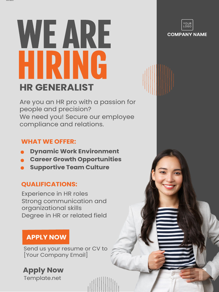 Aesthetic HR Job Ad Template | PDF