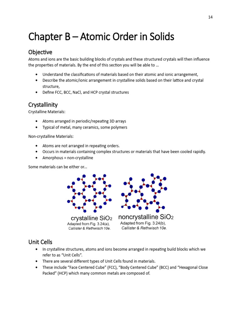 3-CHE2501 Chapter B 2024 | PDF | Crystal Structure | Crystal