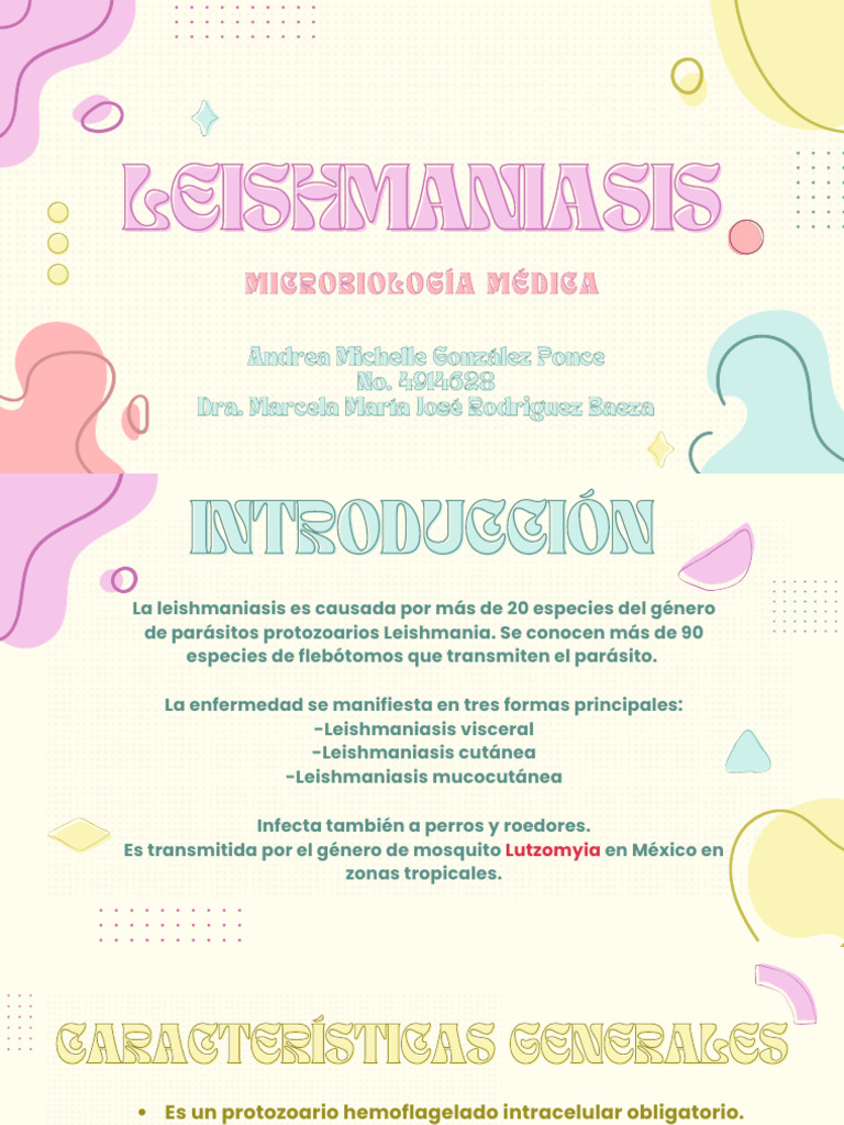 LEISHMANIASIS Presentación LLLLL | PDF | Especialidades Medicas | Medicina CLINICA