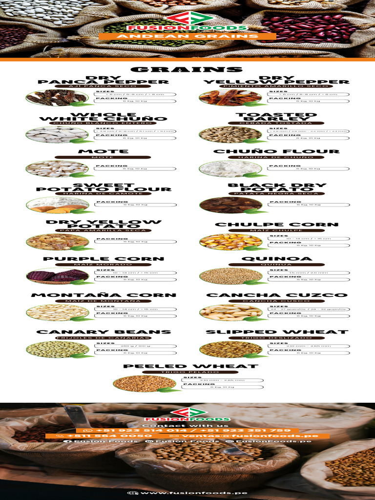 Andean Grains | PDF | Cereals | Foods