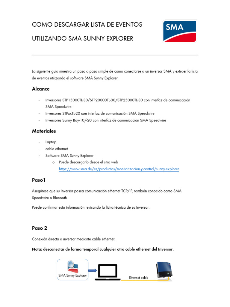 Como Descargar Lista de Eventos Sunny Explorer | PDF | Informática ...