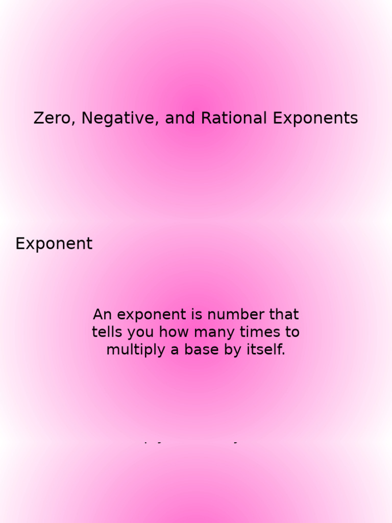 Understanding Exponents Basics | PDF