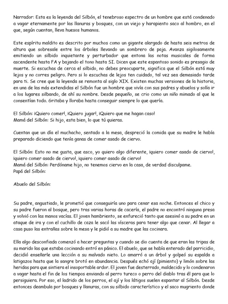 La Leyenda Del Silbon | PDF