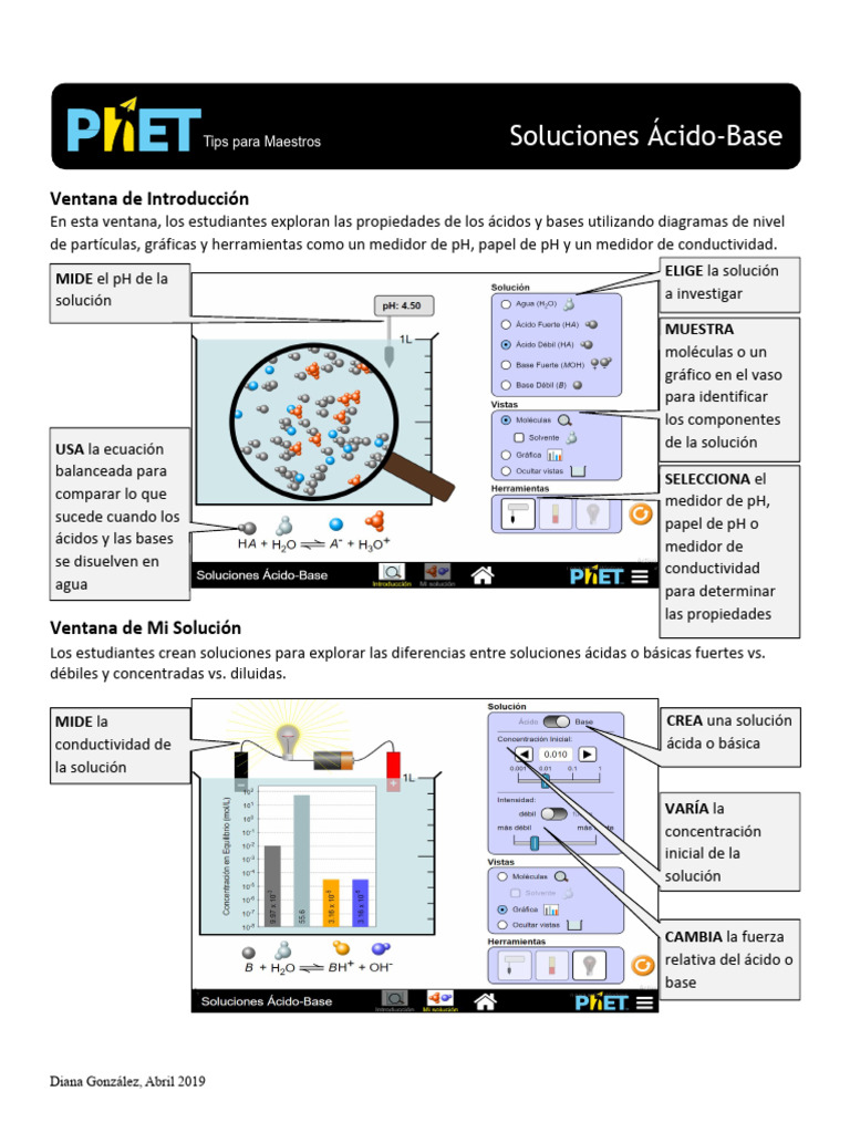 Acid Base Solutions HTML Guide - Es | PDF | Ph | Ácido
