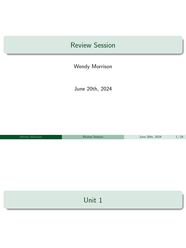 Economic Review Session Overview | PDF | Federal Reserve | Inflation