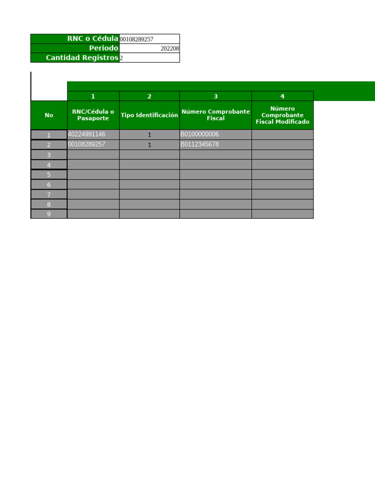 Formulario 607 | PDF | Tarjeta de crédito | Impuesto sobre la renta