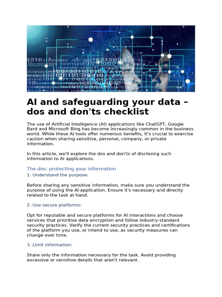 AI and Safeguarding Your Data | PDF | Security | Computer Security